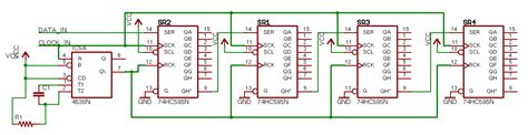 Clock Cascade Shift Registers Driven By Single Cycle Microcontroller