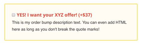 Checkbox Style Offer Bump Upsell For Infusionsoft Order Forms Spiffy