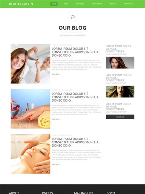 Beauty Parlour Html Template Beauty Salon Beauty And Fashion