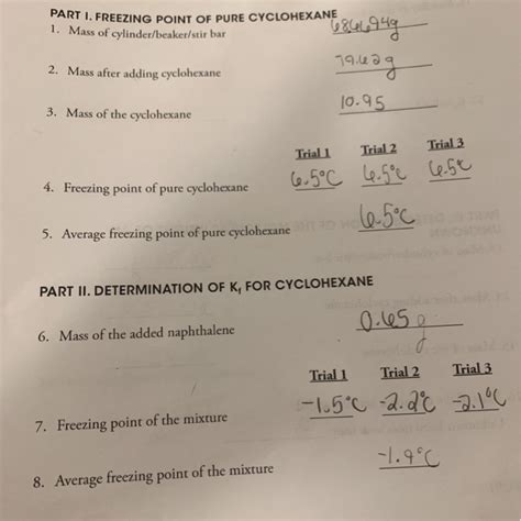 Solved I Dont Know How To Answer The Following Calculations