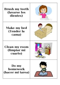 Daily Activities Flashcards By Othmane Chihab TPT