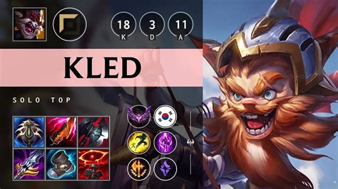 Kled Top Vs Riven Legendary Kr Master Patch 1419 Youtube