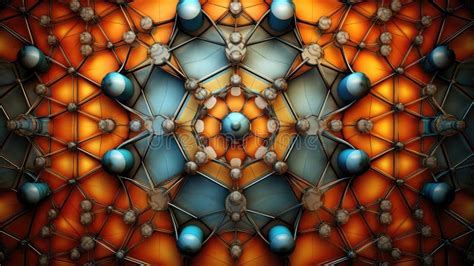 Structure Chemistry Pattern Stock Illustration Illustration Of Crystal Pattern 373554668