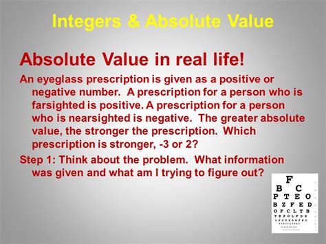 Real Life Absolute Value Examples