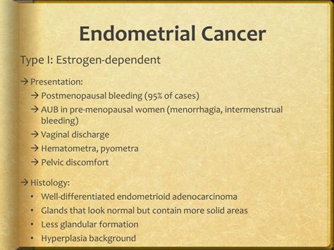 Ppt Endometrial Cancer Powerpoint Presentation Free Download Id