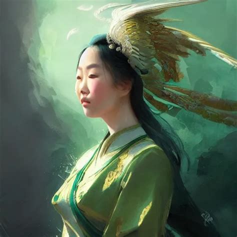 Portrait Of A Mongolian Princess Spreading Its Wings Stable Diffusion