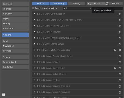 Install BlenderNC Blendernc 0 6 0 Documentation