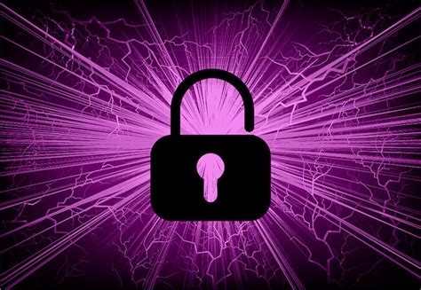 Premium Vector Closed Padlock On Digital Background Cyber Security