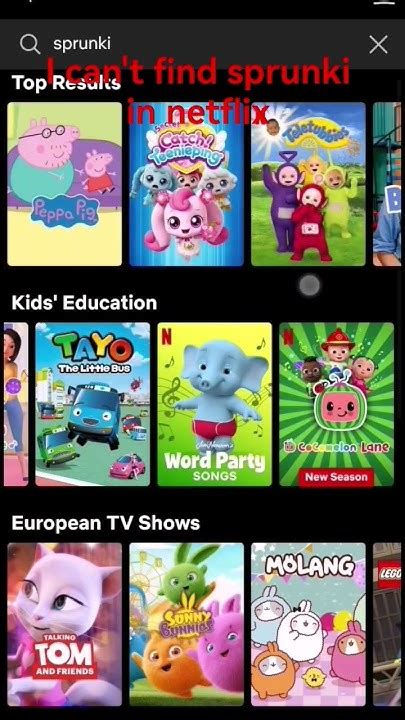 I Cant Find Sprunki In Netflix Youtube