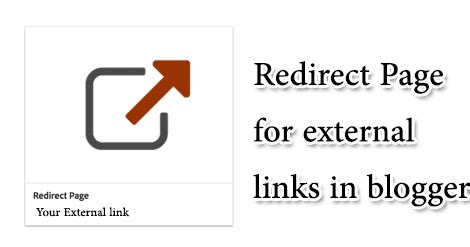 How To Create A Redirect Page For External Links Automatic Manual For Blogger