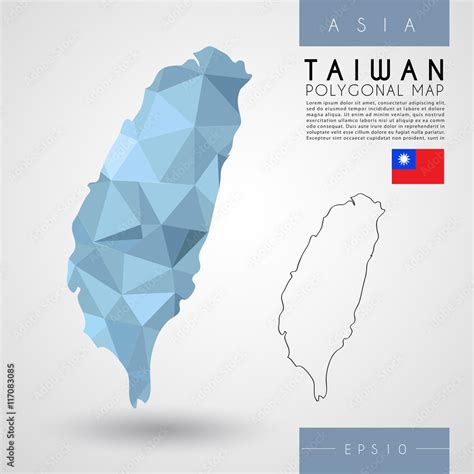 World Low Poly Map Asia Vector Illustration Stock Vector Adobe Stock