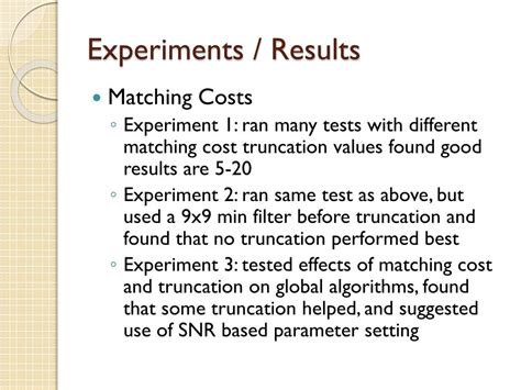 PPT Summary A Taxonomy And Evaluation Of Dense Two Frame Stereo Correspondence Algorithms