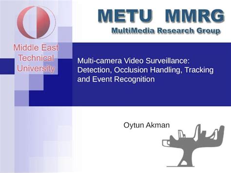 Ppt Multi Camera Video Surveillance Detection Occlusion Handling