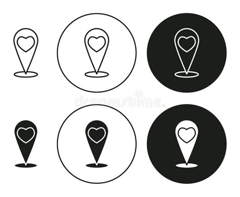 Wedding Location Linear Thin Line Icon Graphics Wedding Location