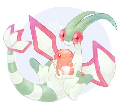 M F T N Flygon Trapinch Nintendo Pokemon Black Eyes Bright Pupils Claws Cross Shaped