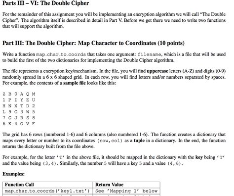 solved parts iii vi the double cipher for the remainder