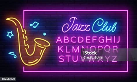 프레임 벡터에서 재즈 음악 네온 간판 라이브 음악 네온 사인 디자인 템플릿 현대적인 트렌드 디자인 나이트 네온 간판 야간 밝은 광고 조명 배너 벡터 텍스트 네온 사인 편집