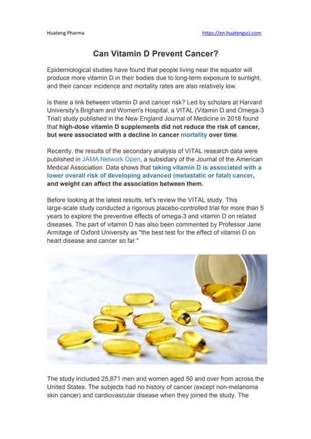 Can Vitamin D Prevent Cancer Pdf