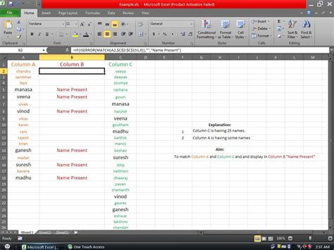 Conditional Formatting