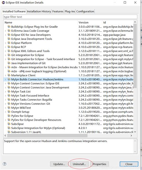 Eclipse删除已安装插件 Junecode 博客园