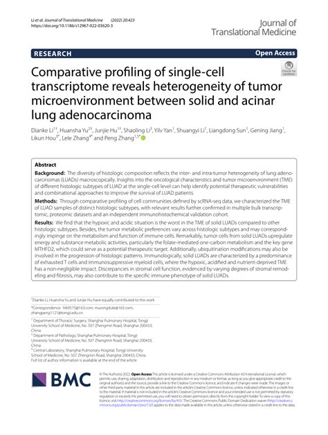 Pdf Comparative Profiling Of Single Cell Transcriptome Reveals