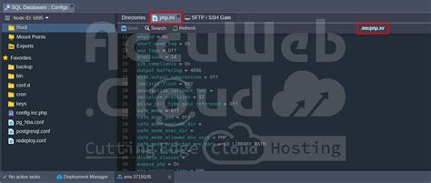Database Configuration Files In Accuwebcloud Platform