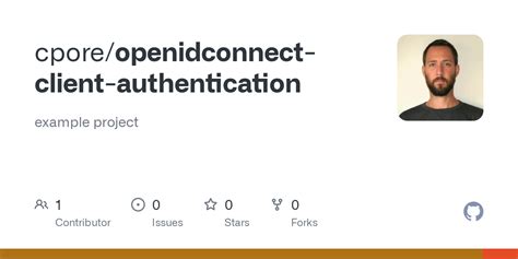 Github Cporeopenidconnect Client Authentication Example Project