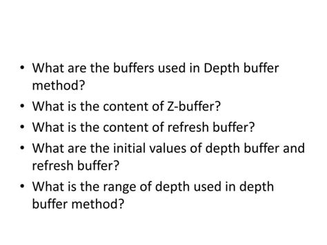 Computer Graphics Visible Surface Detection Methods