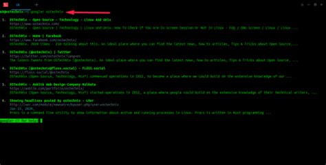 How To Google Search From Commandline Using Googler OSTechNix