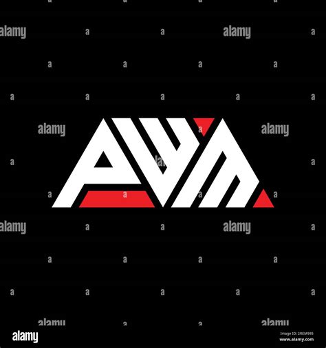 PWM Triangle Letter Logo Design With Triangle Shape PWM Triangle Logo Design Monogram PWM