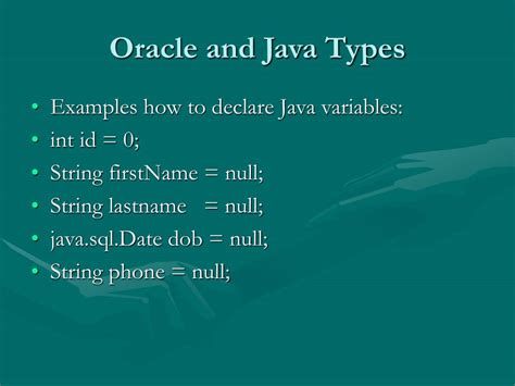 Ppt Cs276 Advanced Oracle Using Java Powerpoint Presentation Free Download Id4537041