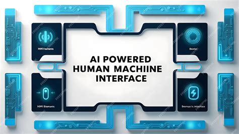 3d ai powered human machine interface frame concept as a border frame