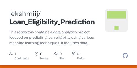 Github Lekshmiij Loan Eligibility Prediction This Repository Contains A Data Analytics