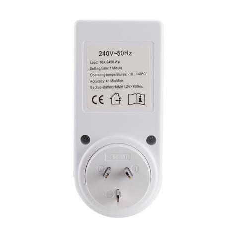 programmable timer switch socket 250v au plug switch socket lcd digital