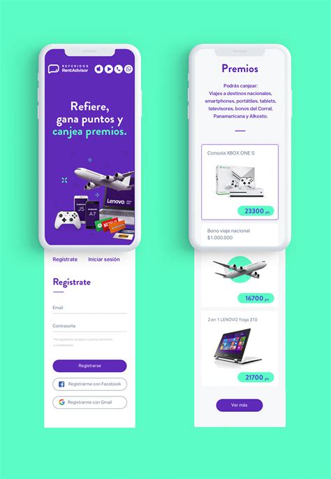 Ux Ui Referral Plan App On Behance