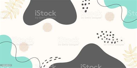 파스텔 색상의 유기적 모양과 손 그리기 선이 있는 추상적인 배경 텍스트 공간이 있는 현대적인 디자인 템플릿입니다 브랜딩 디자인을 위한 최소한의 세련된 커버 벡터