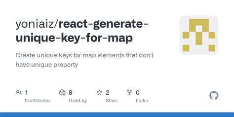 Github Yoniaizreact Generate Unique Key For Map Create Unique Keys