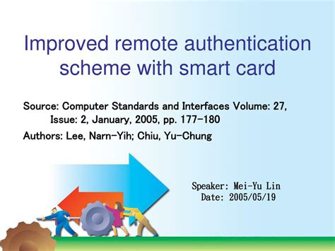 Ppt Improved Remote Authentication Scheme With Smart Card Powerpoint