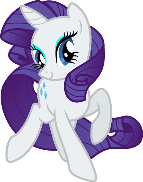 Mlp Fim Rarity Happy Vector By Luckreza8 On Deviantart