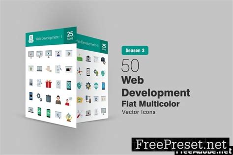 50 Web Development Flat Icons AC2HKCL
