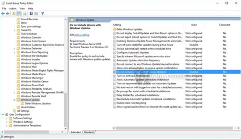 How To Turn Off Driver Updates In Windows Update In Windows 10