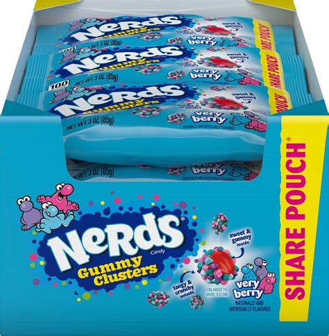 Nerds Gummy Clusters Candy Very Berry 3 Ounce Pack Of 12 Everything Else