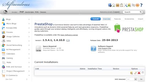 Installing Prestashop Through Softaculous Web Hosting Hub