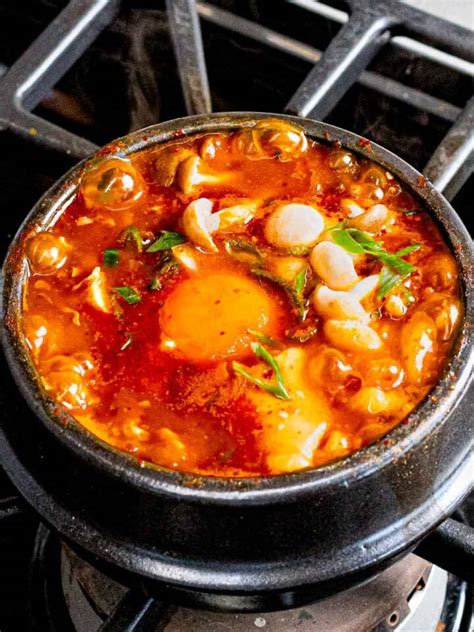 Soondubu Jjigae Spicy Korean Soft Tofu Soup Drive Me Hungry