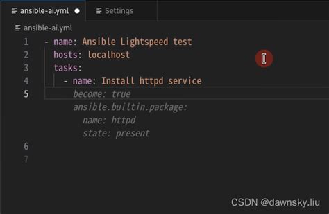 使用基于自动化生成式 Ai 的 Ansible Lightspeed 服务高效开发 Ansible Playbook（附视频）vscode