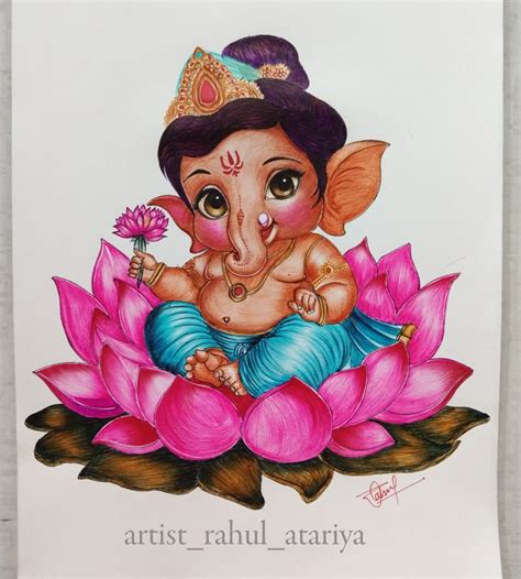 Ganesh Ji Drawing Cute Drawings Drawings Art Drawings Sketches Simple