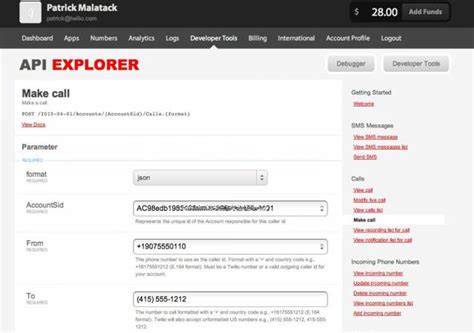 Announcing The Twilio Api Explorer Twilio