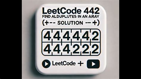 Find All Duplicates In An Array Youtube