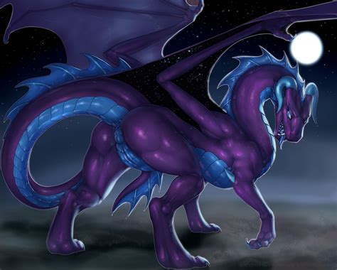 Rule 34 Anus Blue Eyes Claws Curved Horns Digitigrade Dragon Female Feral Glowing Glowing Eyes