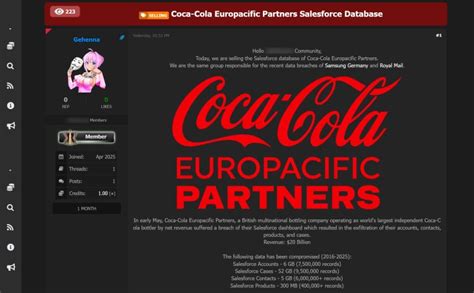 Coca Cola Bottling Partner Named In Separate Ransomware And Data Breach Claims Hackread